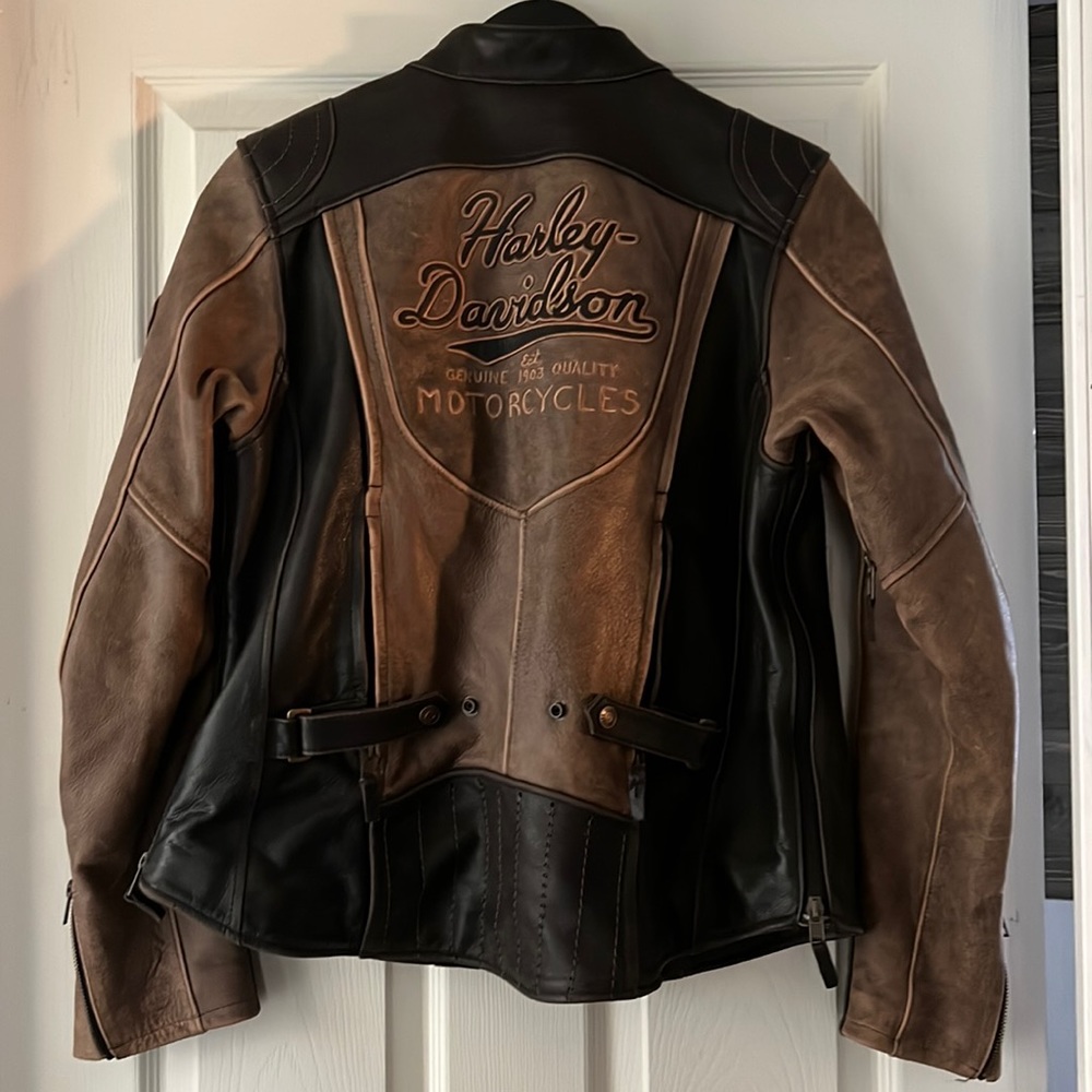 Harley Davidson Leather Riding Jacket New - Gem